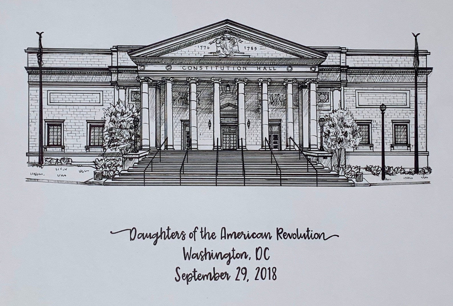 Custom Pen and Ink Building Drawing (perfect Gift for New Business ...