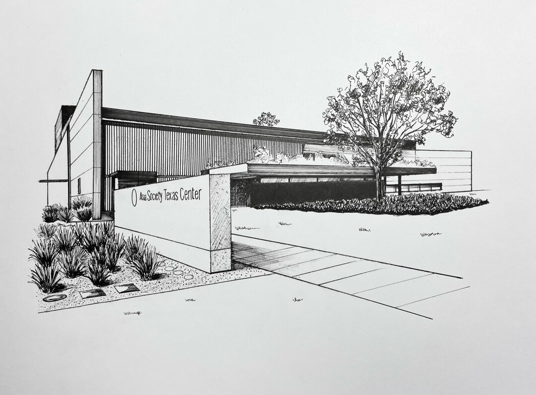 Custom Pen and Ink Building Drawing perfect Gift for New - Etsy