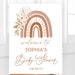 Boho Rainbow Baby Shower Welcome Sign, Editable Welcome Sign Template ...