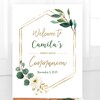 Greenery Confirmation Welcome Sign, Editable Confirmation Sign Template ...