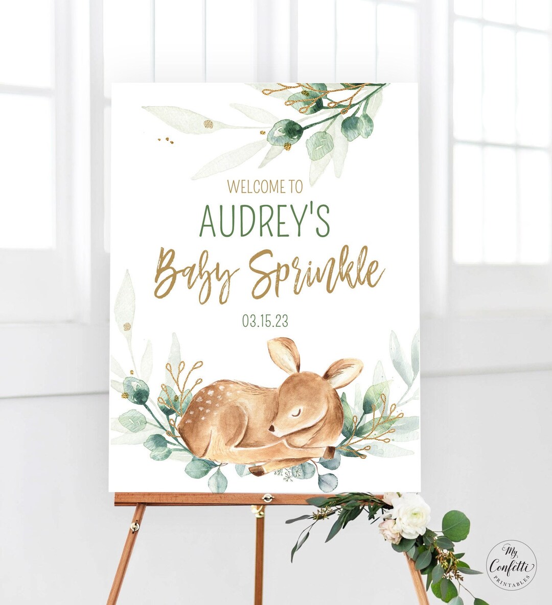 Baby Sprinkle Welcome Sign, Personalized Baby Sprinkle Welcome Sign ...