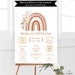 Boho Rainbow Birthday Welcome Sign Printable Welcome Sign - Etsy