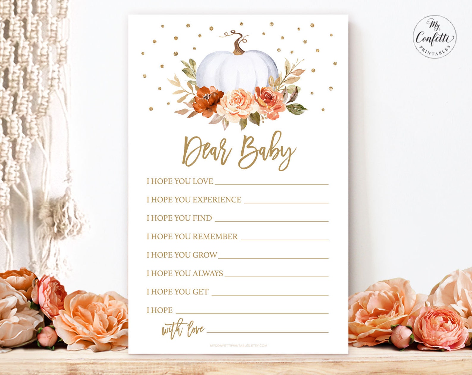 Dear Baby Game Sign & Cards Printable Baby Shower Game - Etsy