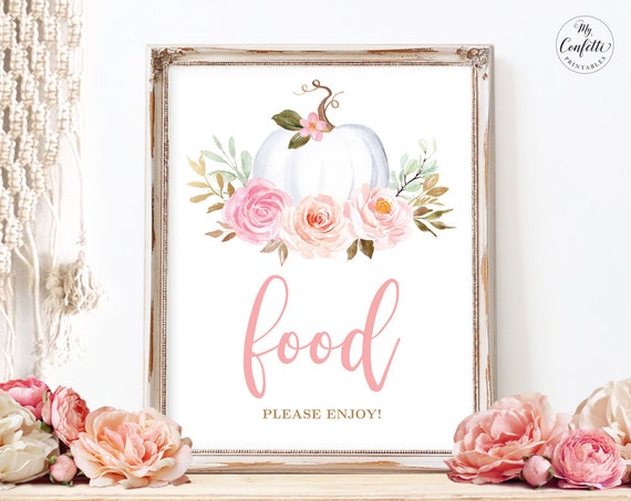 Baby Shower Food Sign Printable Food Sign Birthday Food | Etsy