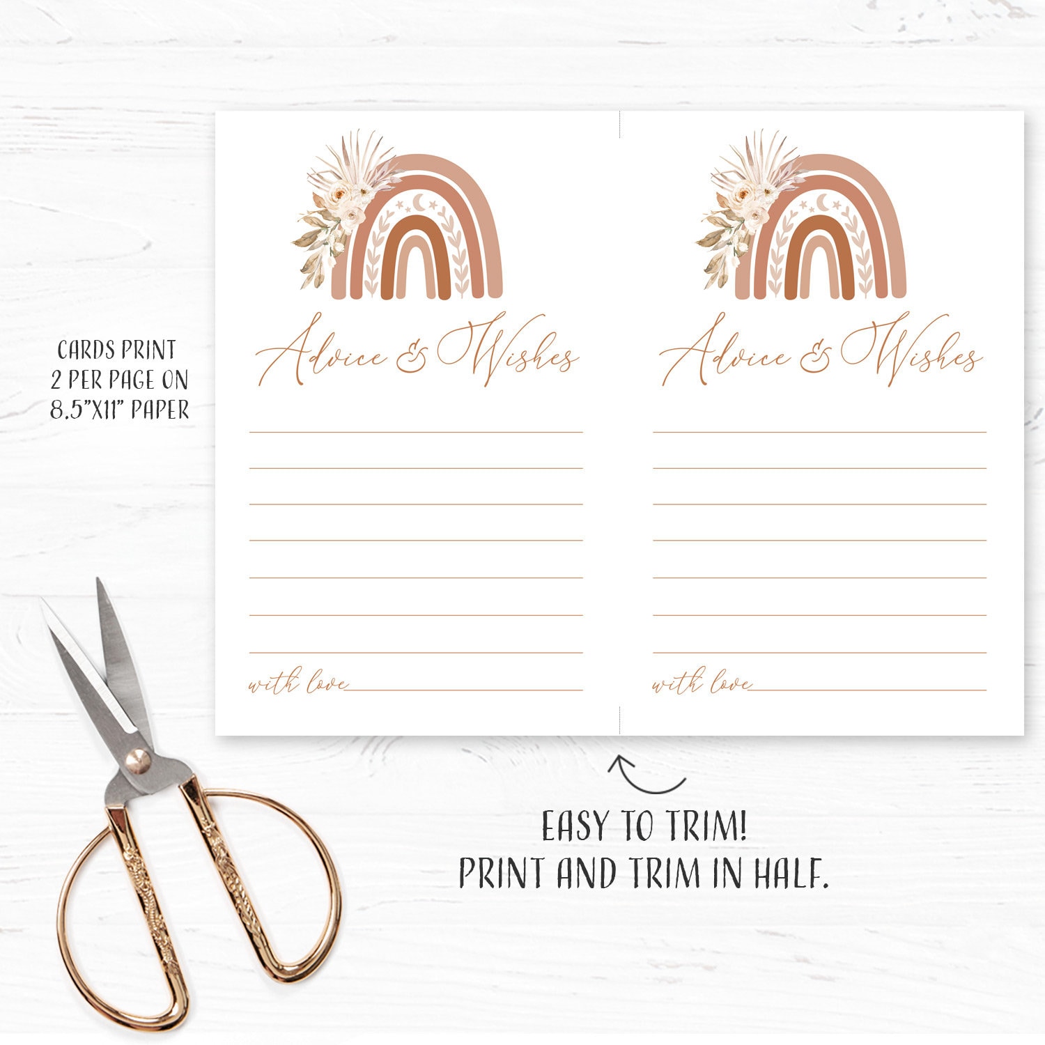 Advice & Wishes for the Parents to Be Sign and Cards - Etsy