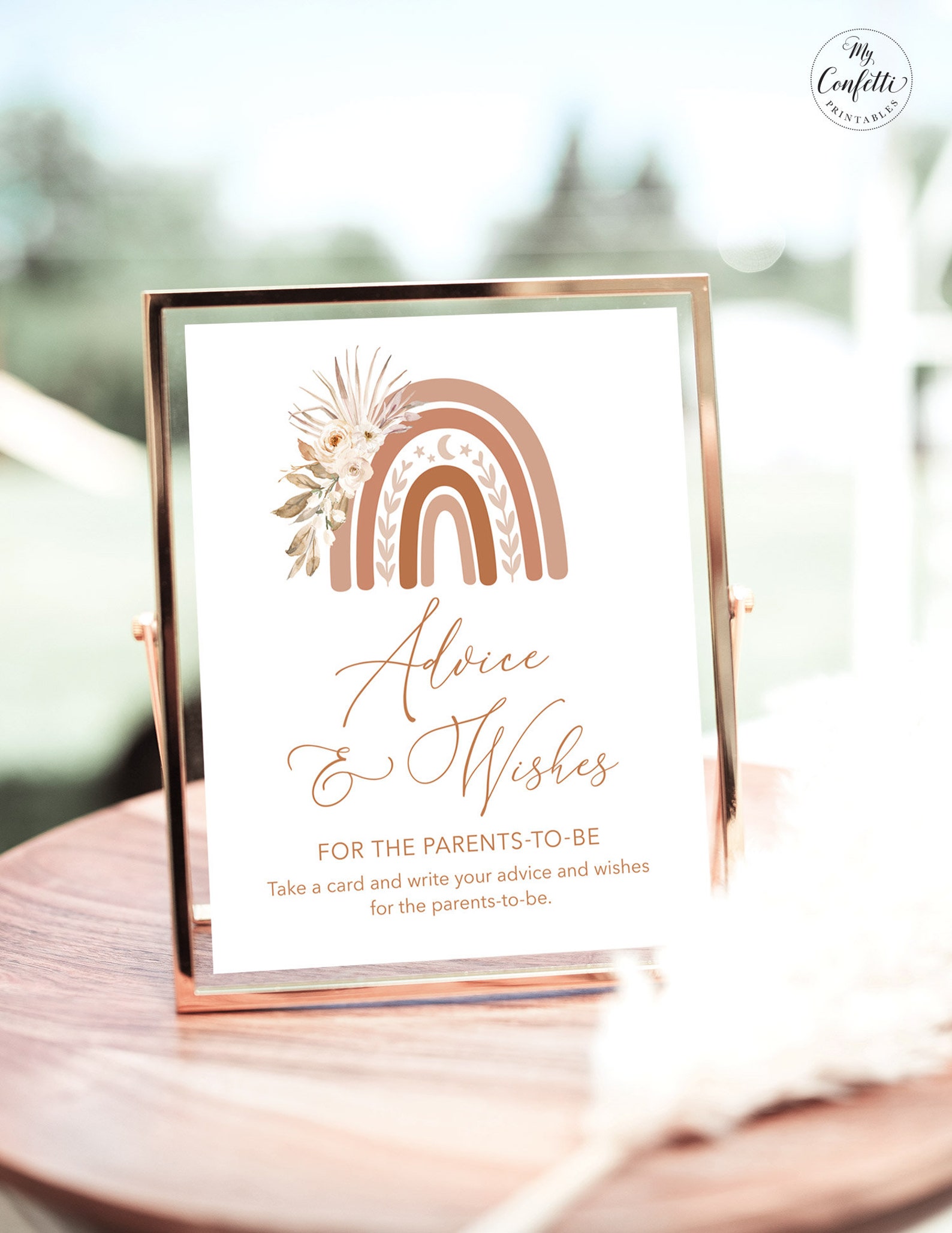 Advice & Wishes for the Parents to Be Sign and Cards - Etsy