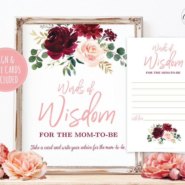 Words of Wisdom Sign - Etsy Canada