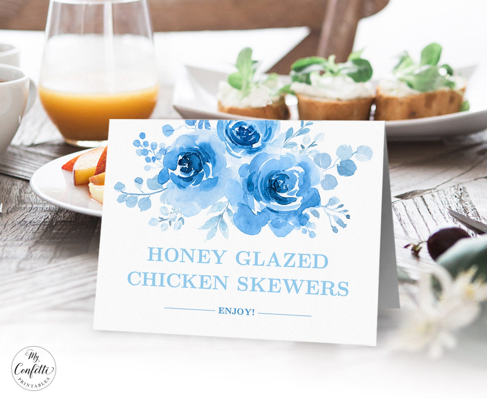 EDITABLE Buffet Sign Buffet Tent Card Printable Food Card - Etsy