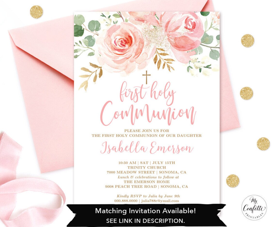 First Holy Communion Welcome Sign Printable First Communion | Etsy