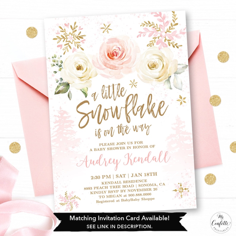 Snowflake Baby Shower Diaper Raffle Sign and Raffle Tickets - Etsy