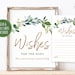 Wishes for Baby Sign and Note Cards, Printable Baby Shower Wishes for ...
