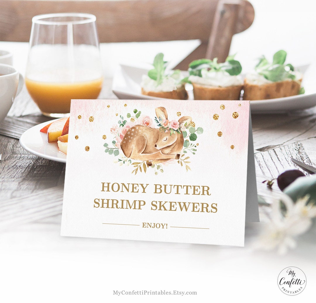 EDITABLE Buffet Sign, Buffet Tent Cards, Printable Food Card Template ...