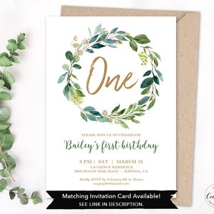 First Birthday Poster Sign, Printable Baby's 1st Birthday Sign ...