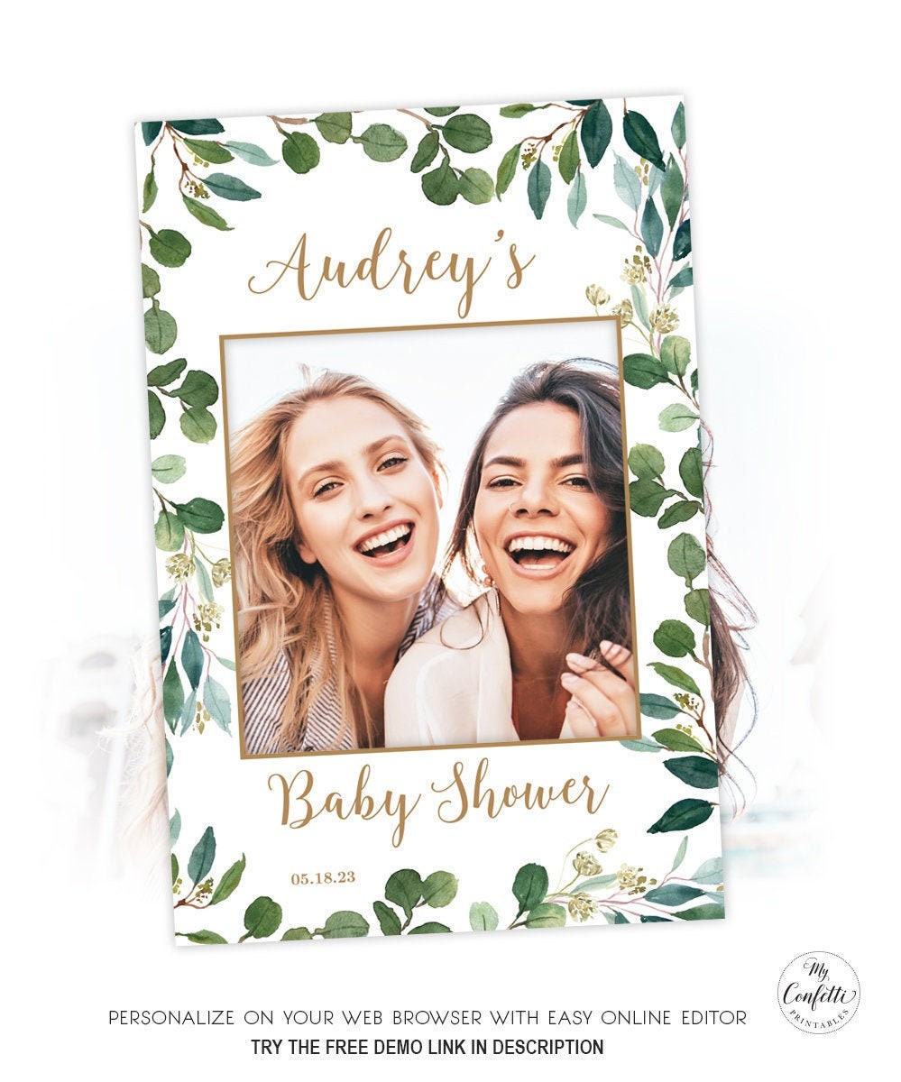 EDITABLE Photo Prop Frame Sign Template Printable Photo Prop | Etsy