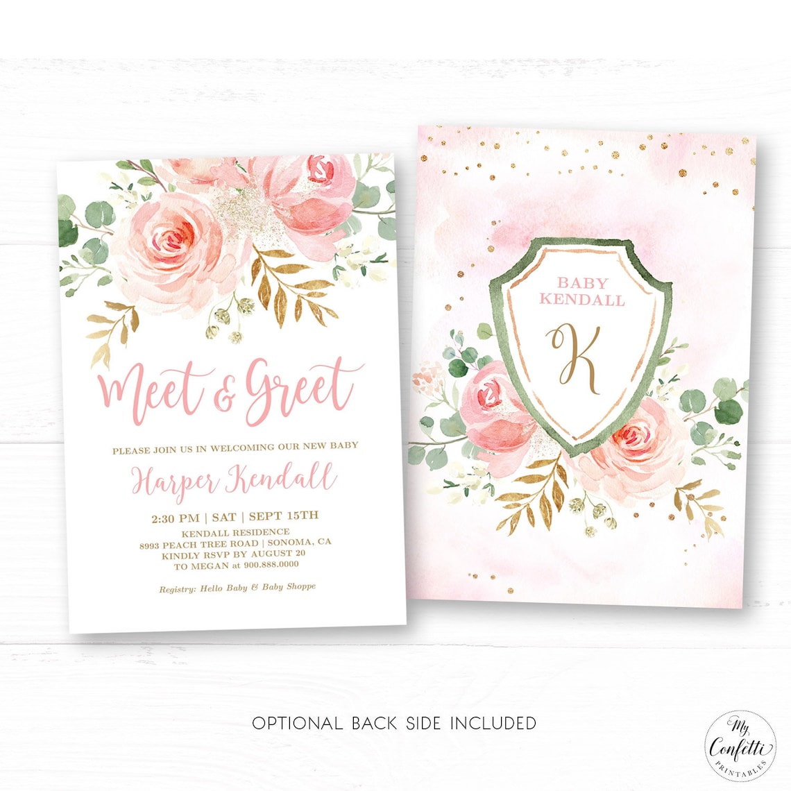 Meet & Greet Invitation EDITABLE Printable Meet the Baby - Etsy