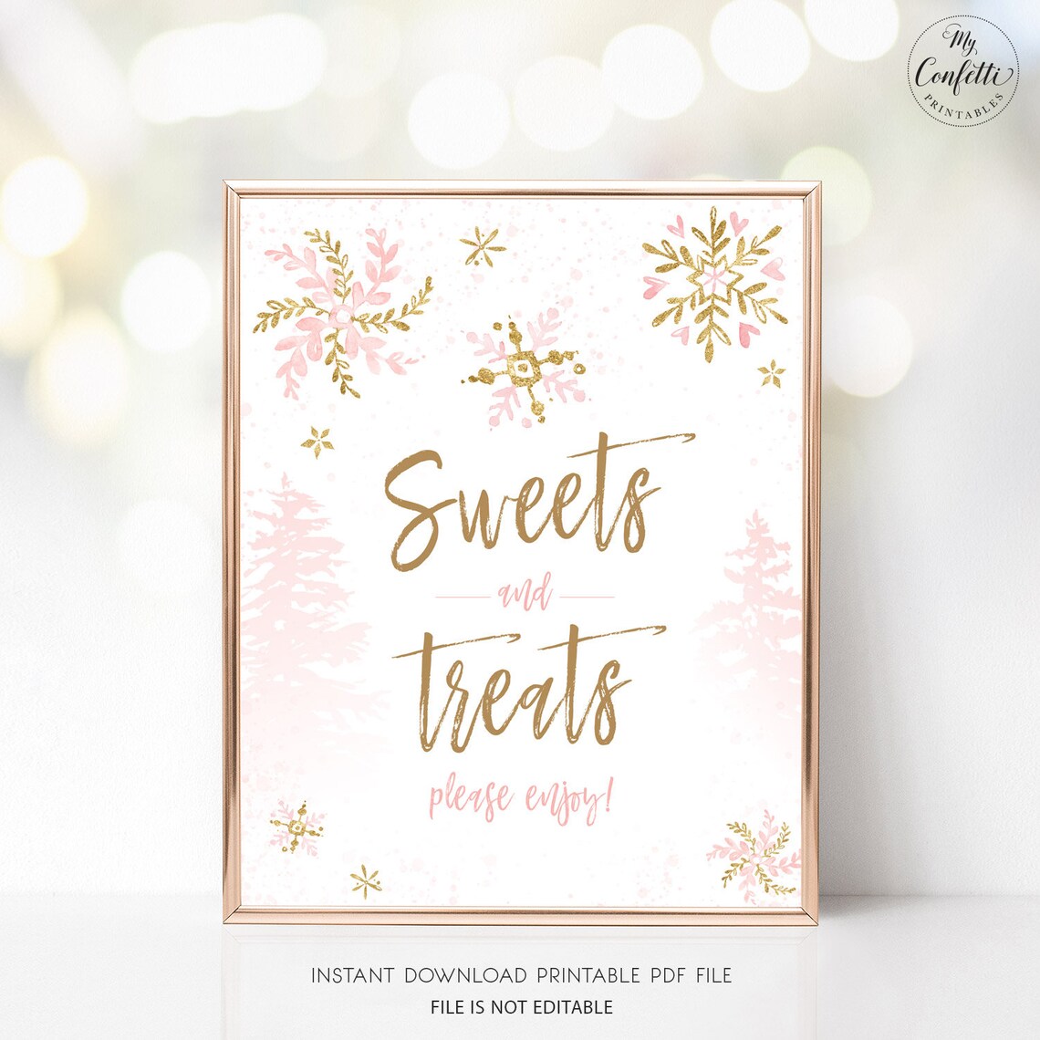 Sweets and Treats Sign Printable Sweets & Treats Sign Girl - Etsy