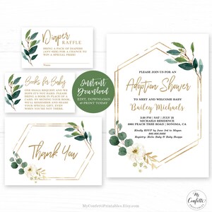 Adoption Shower Invitation Template, EDITABLE, Printable Adoption ...