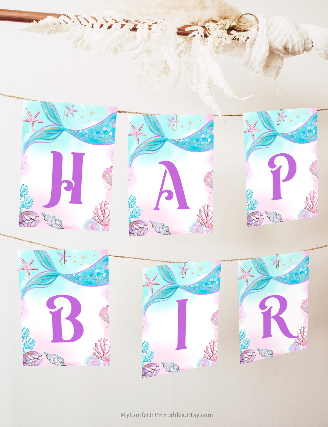 Editable Alphabet Banner Template, 5x7, Printable, Birthday Banner ...