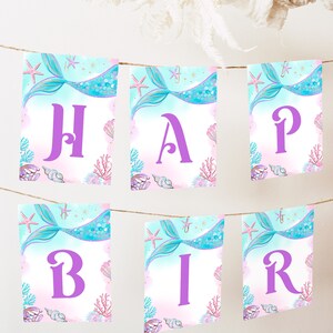 Editable Alphabet Banner Template, 5x7, Printable, Birthday Banner ...