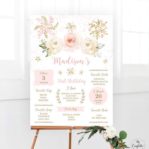 Baby Milestone Board Printable Baby Milestone Poster - Etsy