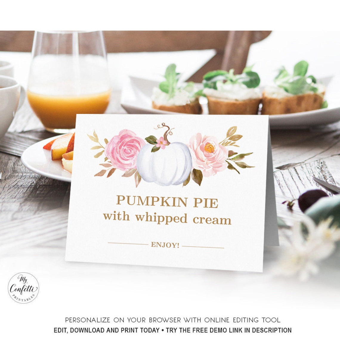 EDITABLE Buffet Sign Buffet Tent Card Printable Food Card - Etsy