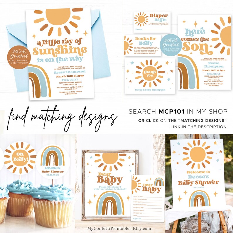 Onesie Decorating Station Sign, Printable Onesie Sign, Sunshine ...