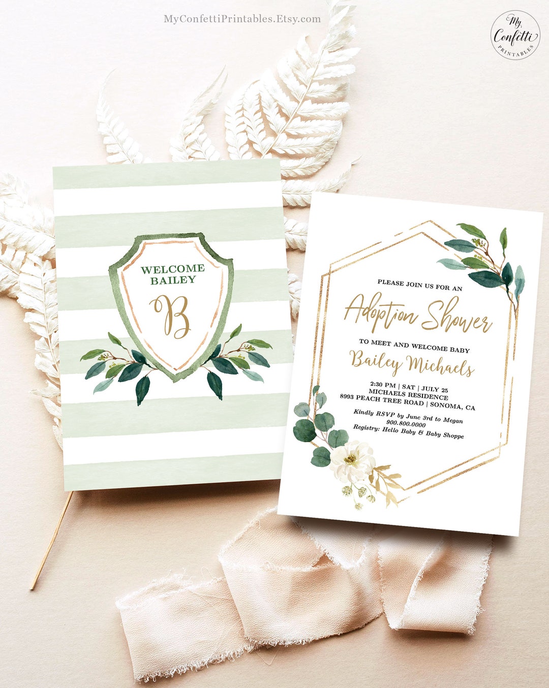 Adoption Shower Invitation, EDITABLE Invitation, Printable Adoption ...