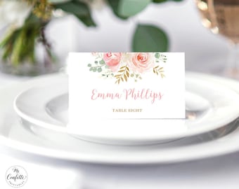 Floral Place Cards - Etsy