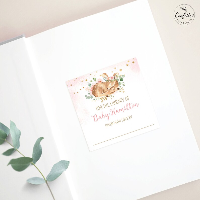 Editable Book Label Template Printable Custom Book Labels - Etsy
