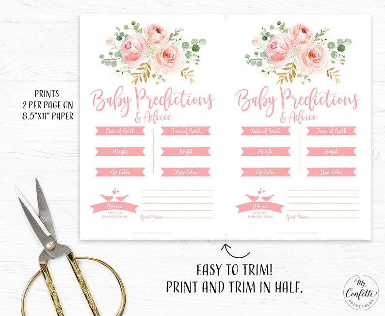 Baby Predictions and Advice for Parents-to-be Sign and Cards - Etsy