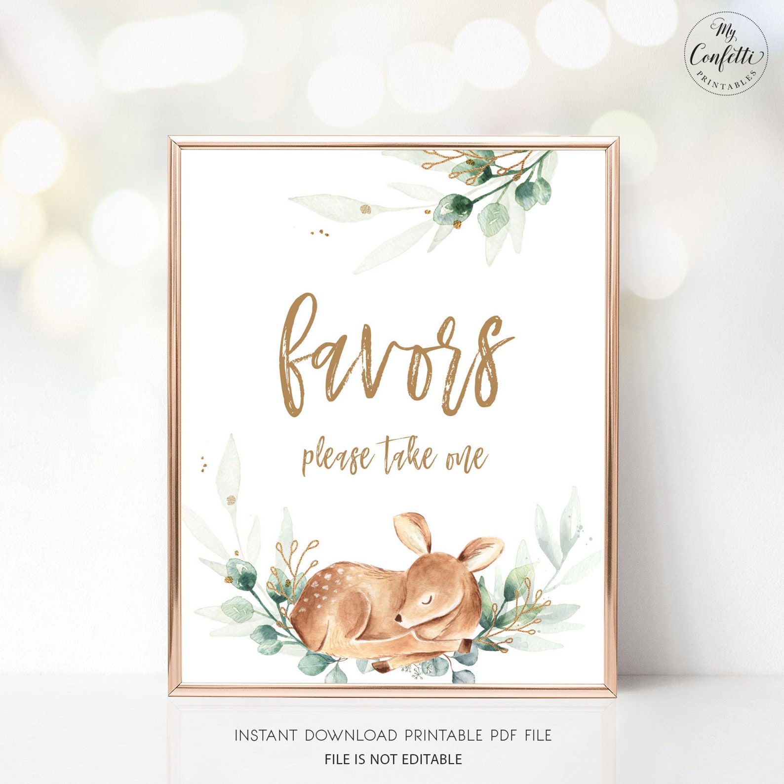 Baby Shower Favors Sign Printable Favors Sign for Baby Shower - Etsy
