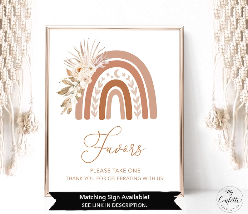 ANY AGE Boho Rainbow Birthday Invitation, Printable Birthday Invitation ...