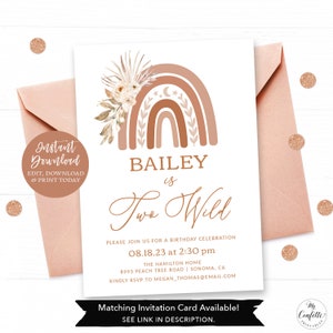 Boho Rainbow Birthday Welcome Sign, Printable Welcome Sign Template ...