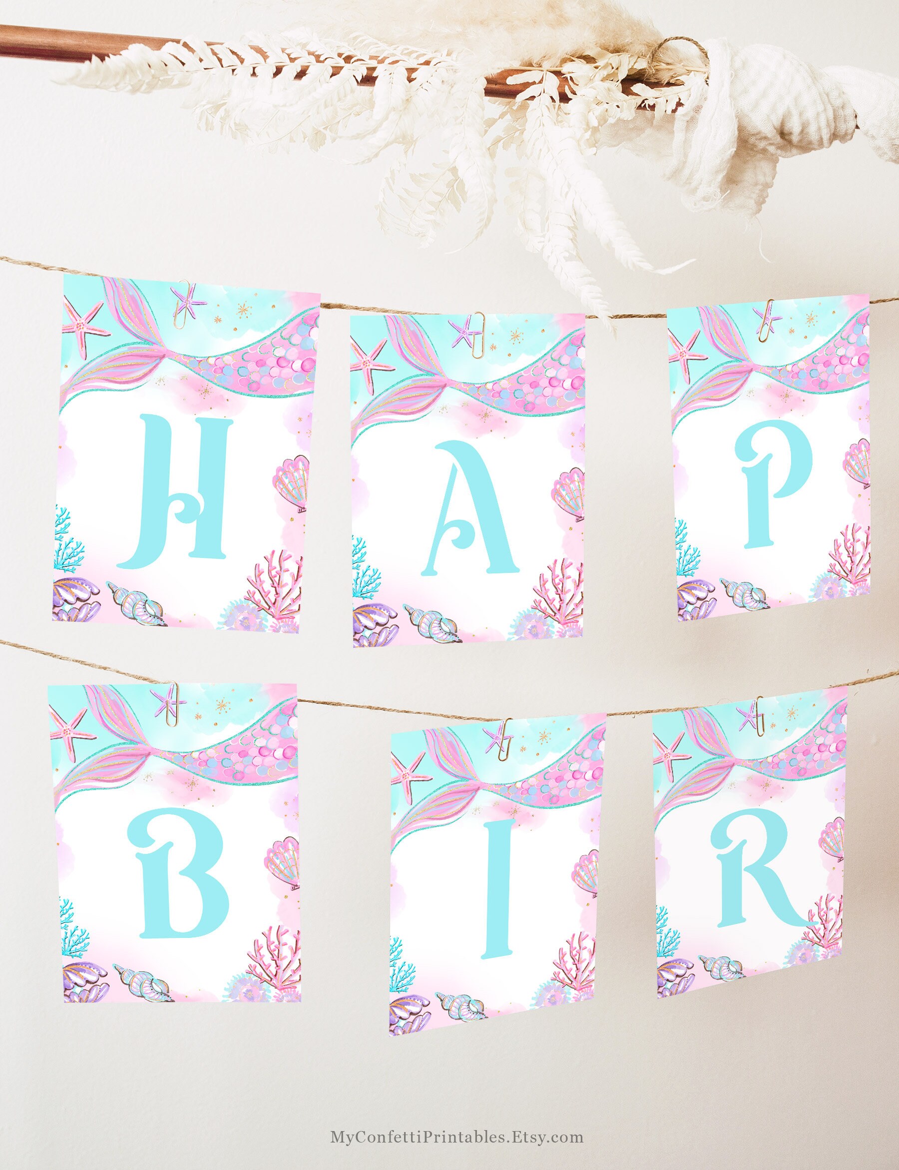 Editable Alphabet Banner Template, 5x7, Printable, Birthday Banner ...