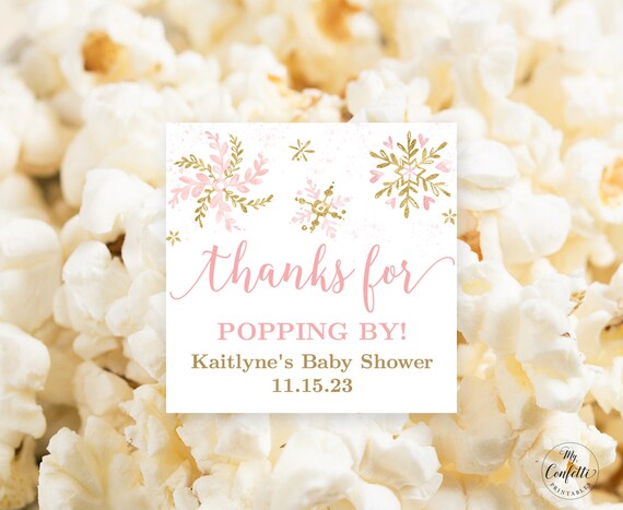 Popcorn Favor Tag or Label Printable Popcorn Favor Tag - Etsy