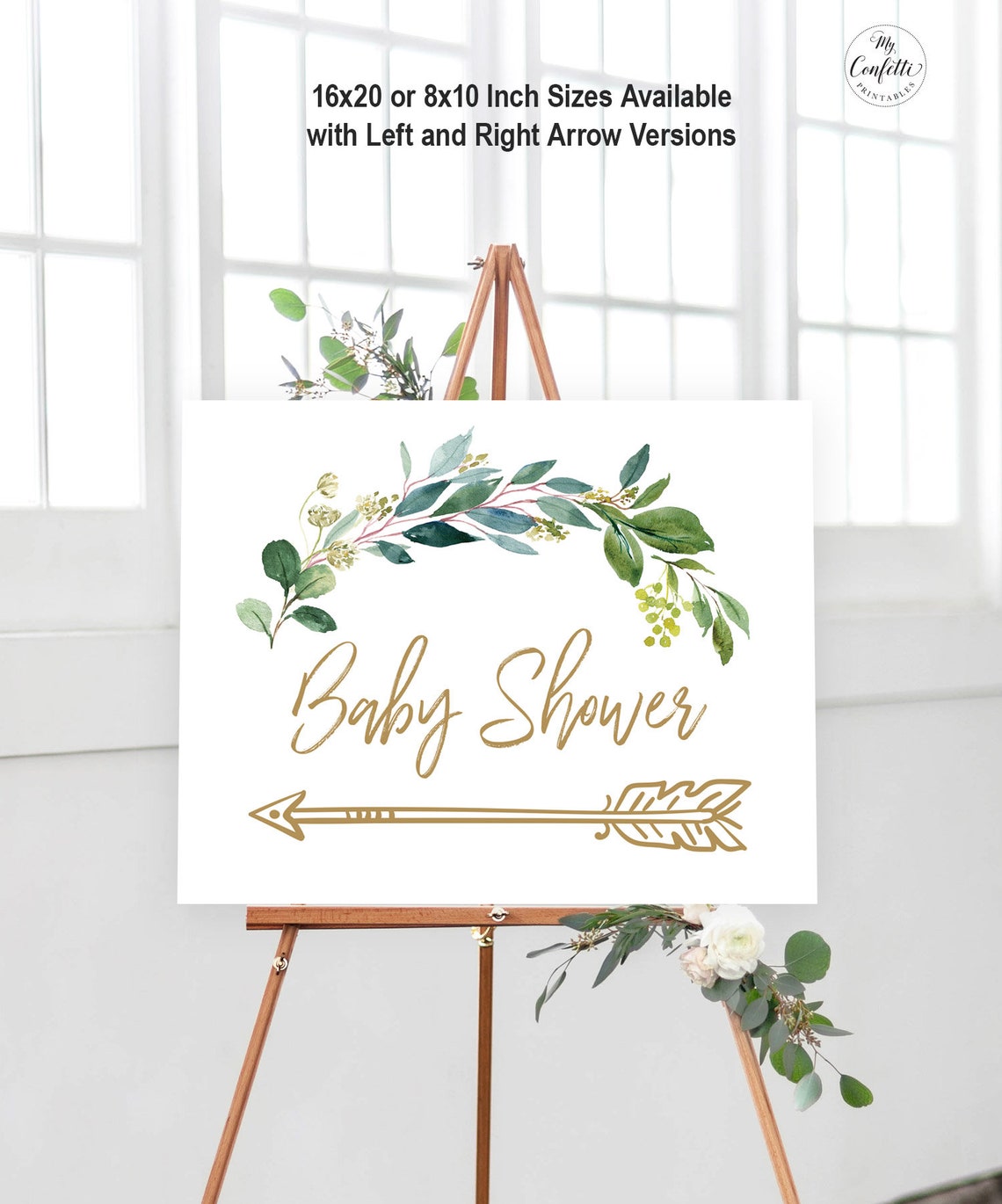 Baby Shower Arrow Signs Printable Baby Right and Left Arrow | Etsy