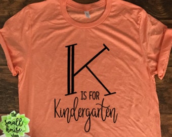 Kindergarten teacher shirt | Etsy