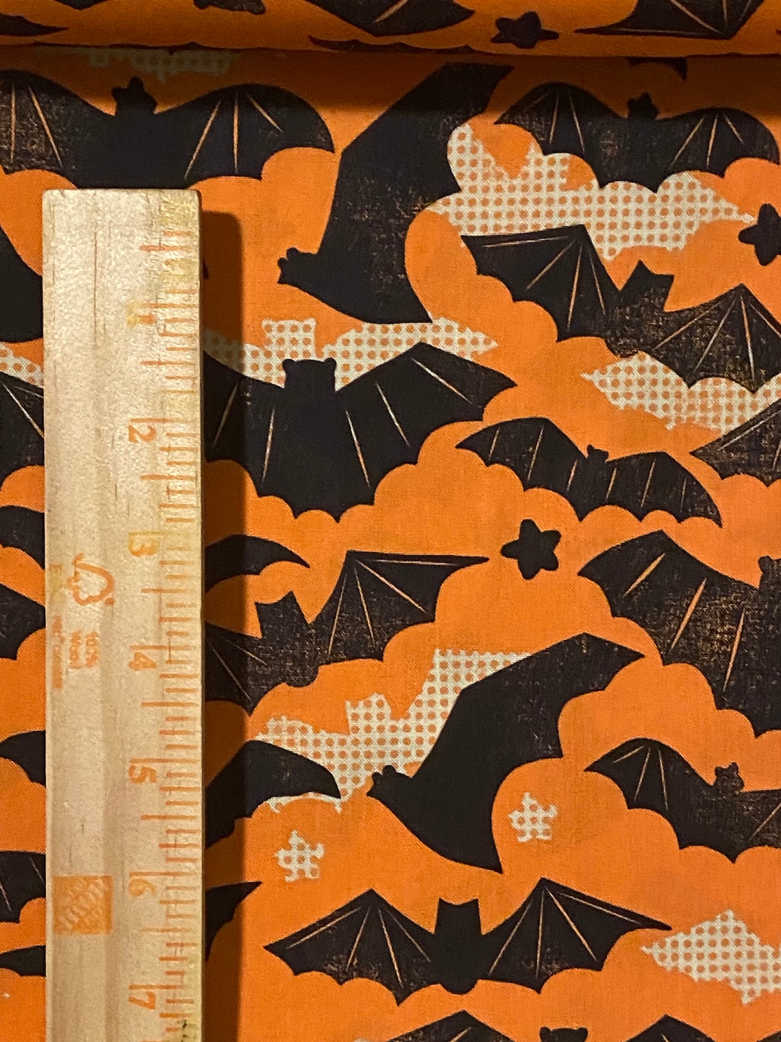 Vintage Inspired Bat Cotton Woven Fabric Halloween Fabric by - Etsy