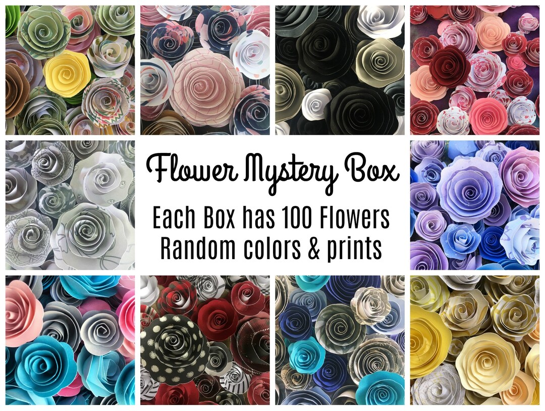 Paper Flower Mystery Box Paper Flowers for Art Projects, Decor, and ...