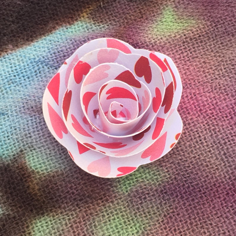 Paper Roses "sweetheart" Set of Pink and Red Paper Flowers | Love Paper ...