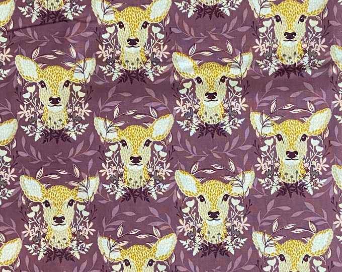 Deer Hide Print Fabric Soft Deer Hide Fabric by Willowlanetextiles Cotton & Upholstery Fabric by ...