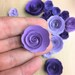 Purple Paper Roses Solid Purple Paper Flowers Small Handmade Paper ...