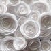 White Paper Roses | White Paper Flowers | Small Handmade Paper Flowers ...