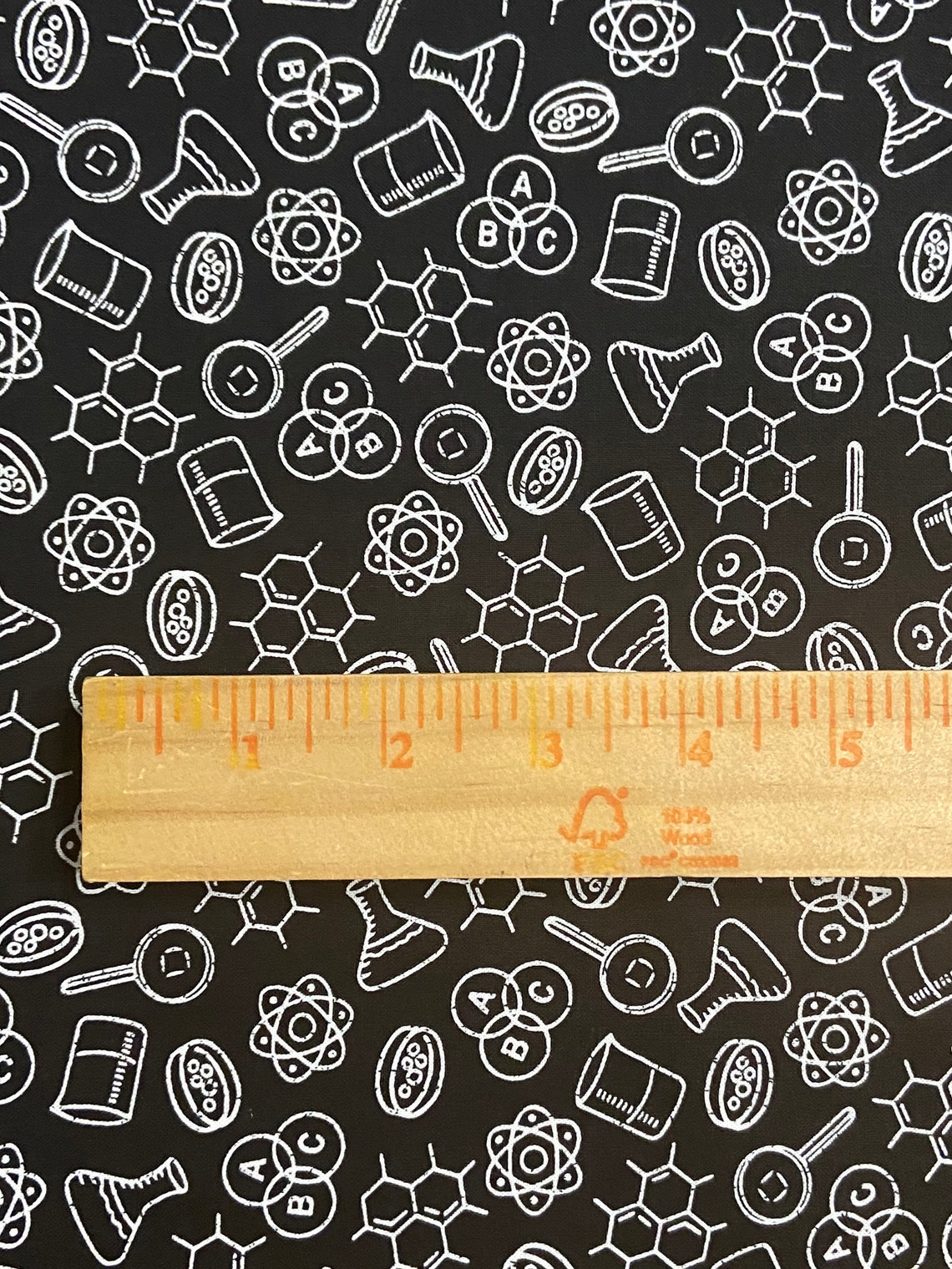 Science Cotton Woven Fabric School Fabric by the Yard Cotton - Etsy