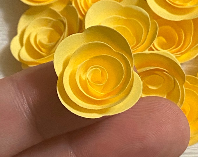 Itty Bitty Paper Roses Tiny Red Roses Baby Red Roses Tiny - Etsy