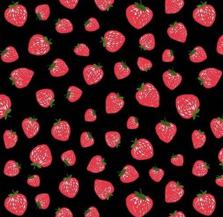 Strawberry Cotton Woven Fabric, Strawberry Jam Fabric by the Yard ...