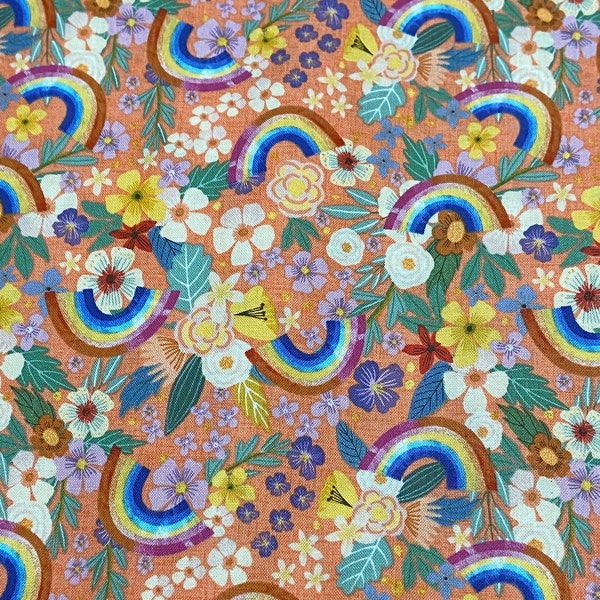 Rainbow Fabric - Etsy