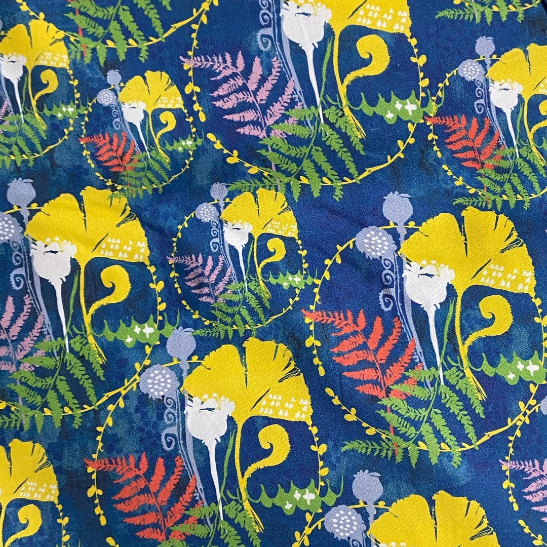 Fern Cotton Woven Fabric, Forest Fabric by the Yard, Cotton Fabric ...