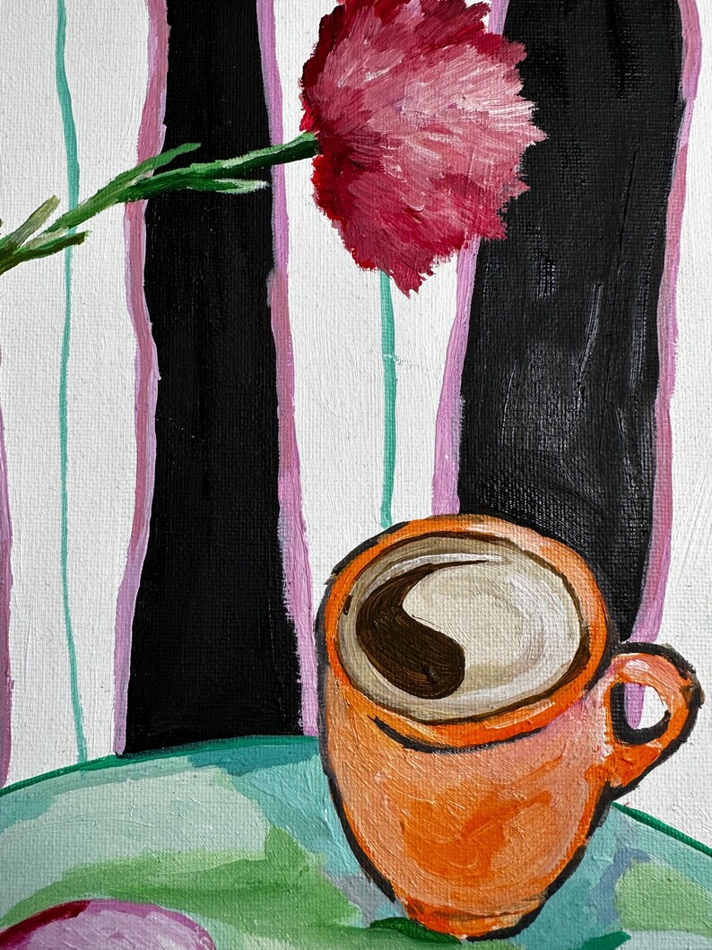 French Breakfast / Oil Painting / Original Painting / Home Decoration ...