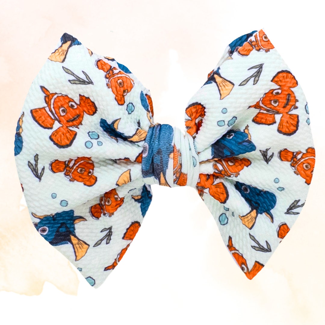 UNDER THE SEA Hair Bow | Fish Inspired Girls Bows, Headwrap, Bow on ...